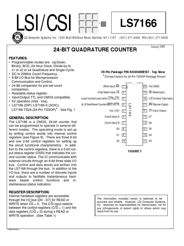 Ls 7166 | PDF | Computer Engineering | Electrical Circuits