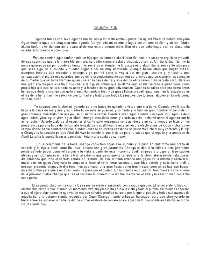 "Rituales y Secretos de Ogunda Fun" | PDF | Pollo | Alimentos