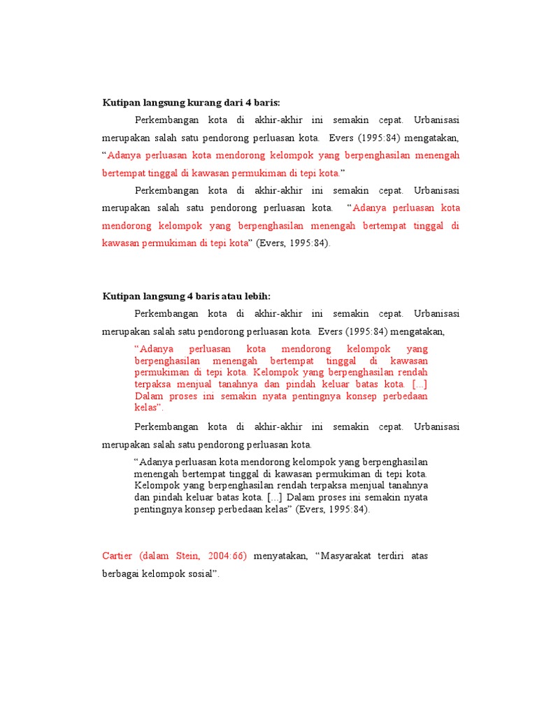 Contoh Kutipan | PDF