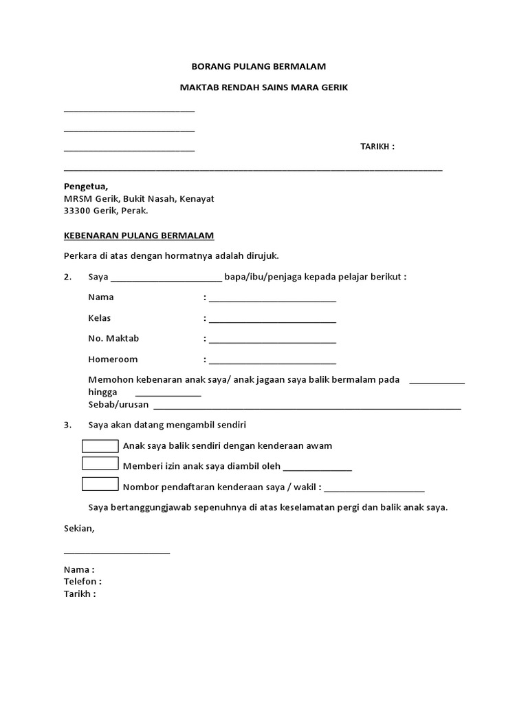 BORANG | PDF | Karier & Perkembangan