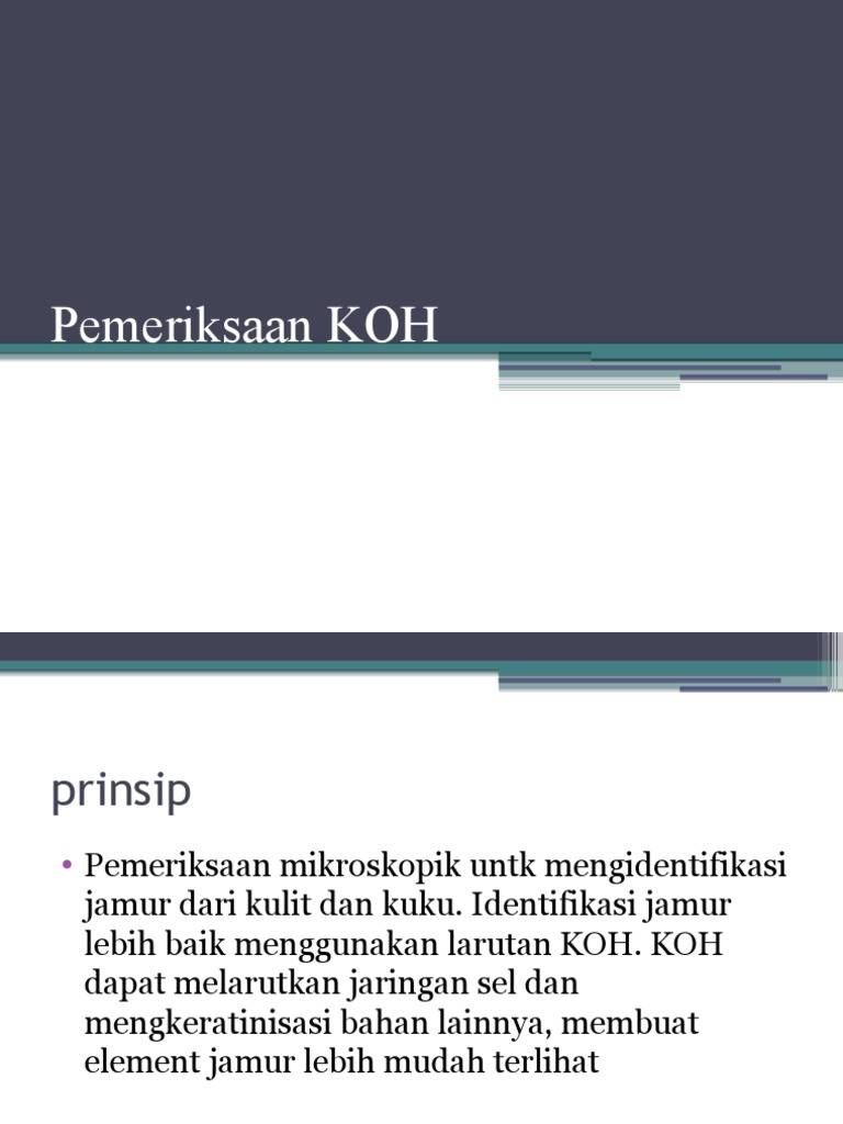 Pemeriksaan KOH | PDF