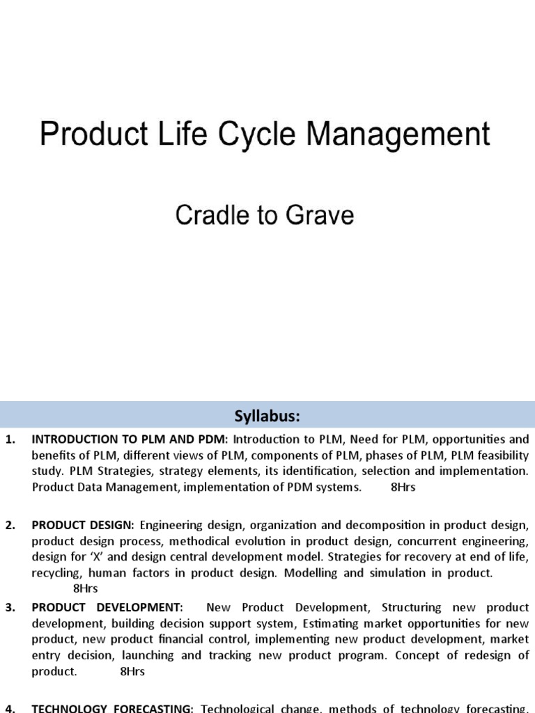 Product Lifecycle Management | PDF | Product Lifecycle | Accountability