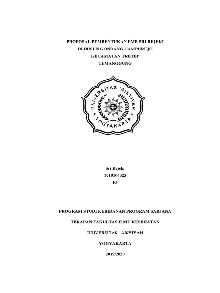 Proposal Pembentukan PMB Sri Rejeki | PDF