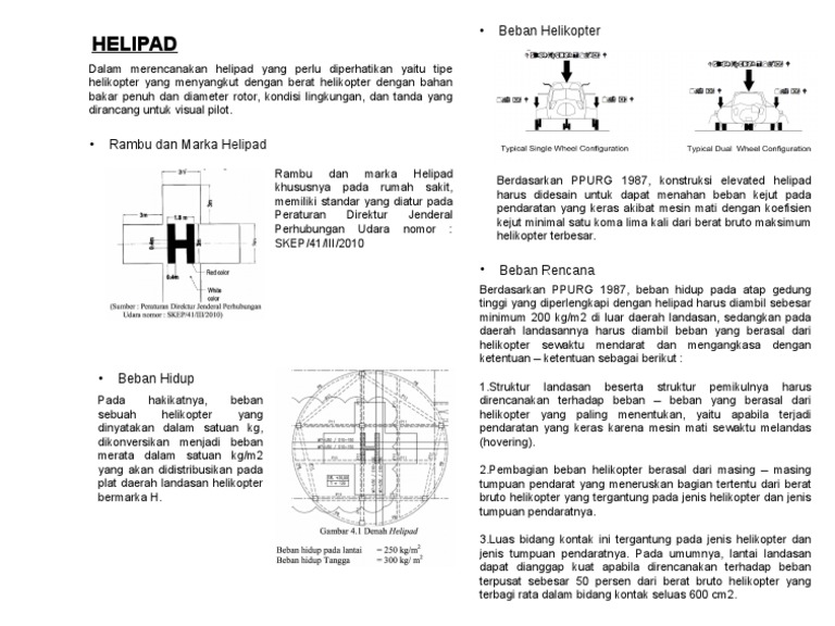 Spesifikasi dan Standar Helipad | PDF
