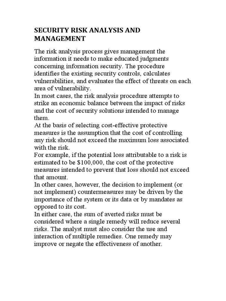 Security Project | PDF | Vulnerability (Computing) | Risk Management