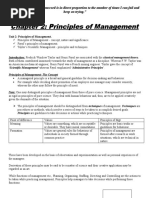 BBA 2024 Unit I Principles of Management | PDF | Business | Business Economics