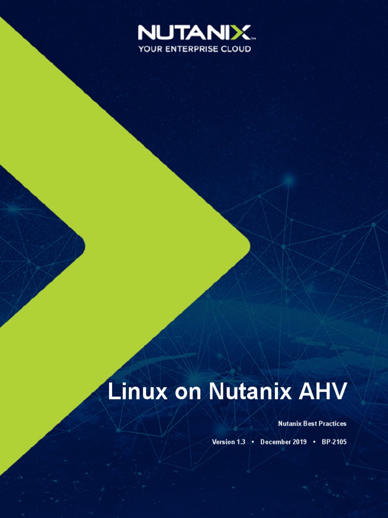 BP 2105 Linux On AHV | PDF | Cloud Computing | Computer Data Storage