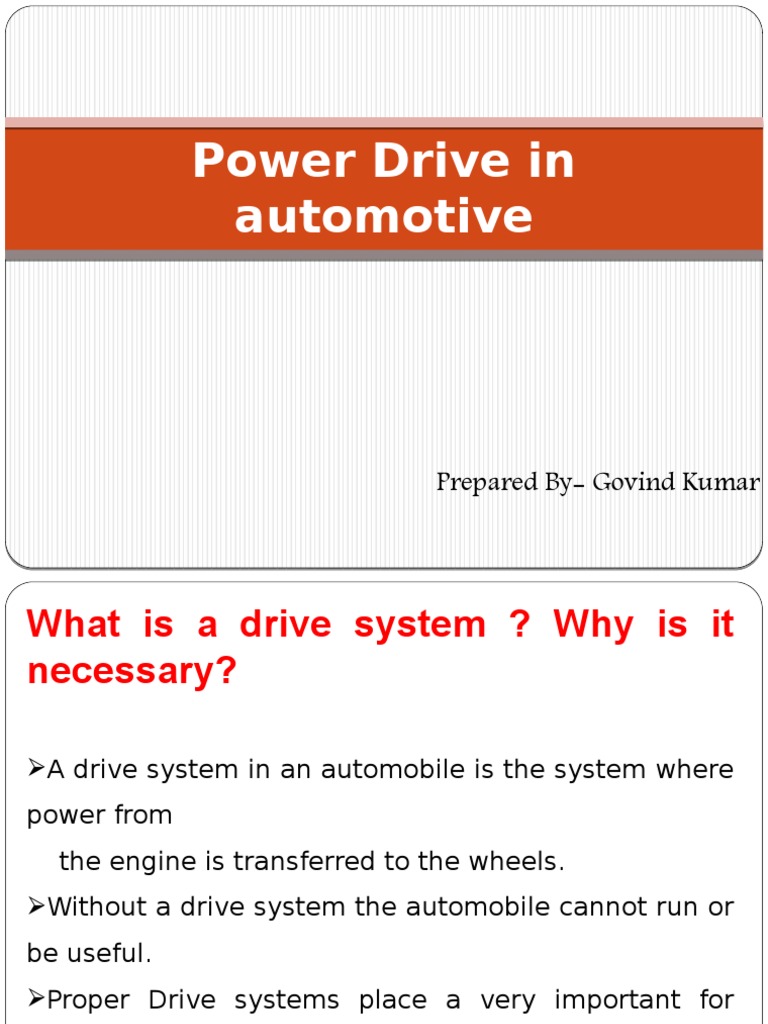 Power Drive in Automotive | PDF | Four Wheel Drive | Automotive Industry