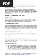 Three Column Cash Book | PDF | Debits And Credits | Bookkeeping