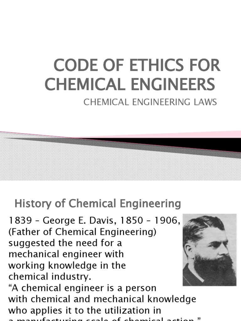 4.code of Ethics For Chemical Engineers | PDF | Engineer | Association ...