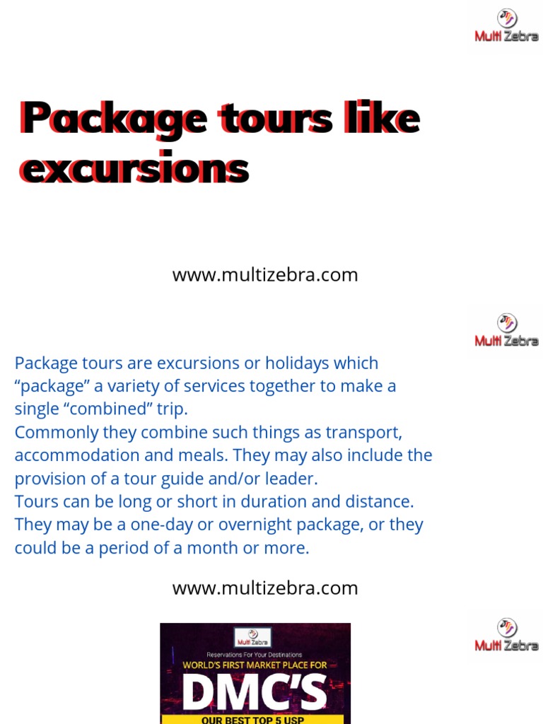 Package Tours Like Excursions-Multizebra | PDF