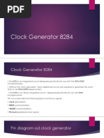 The 8284a Clock Generator | PDF | Central Processing Unit | Input/Output