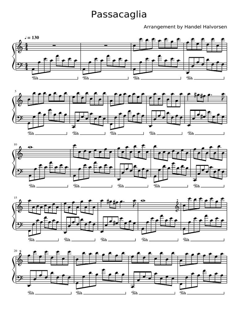 Passacaglia | PDF | Musical Forms | Baroque Art