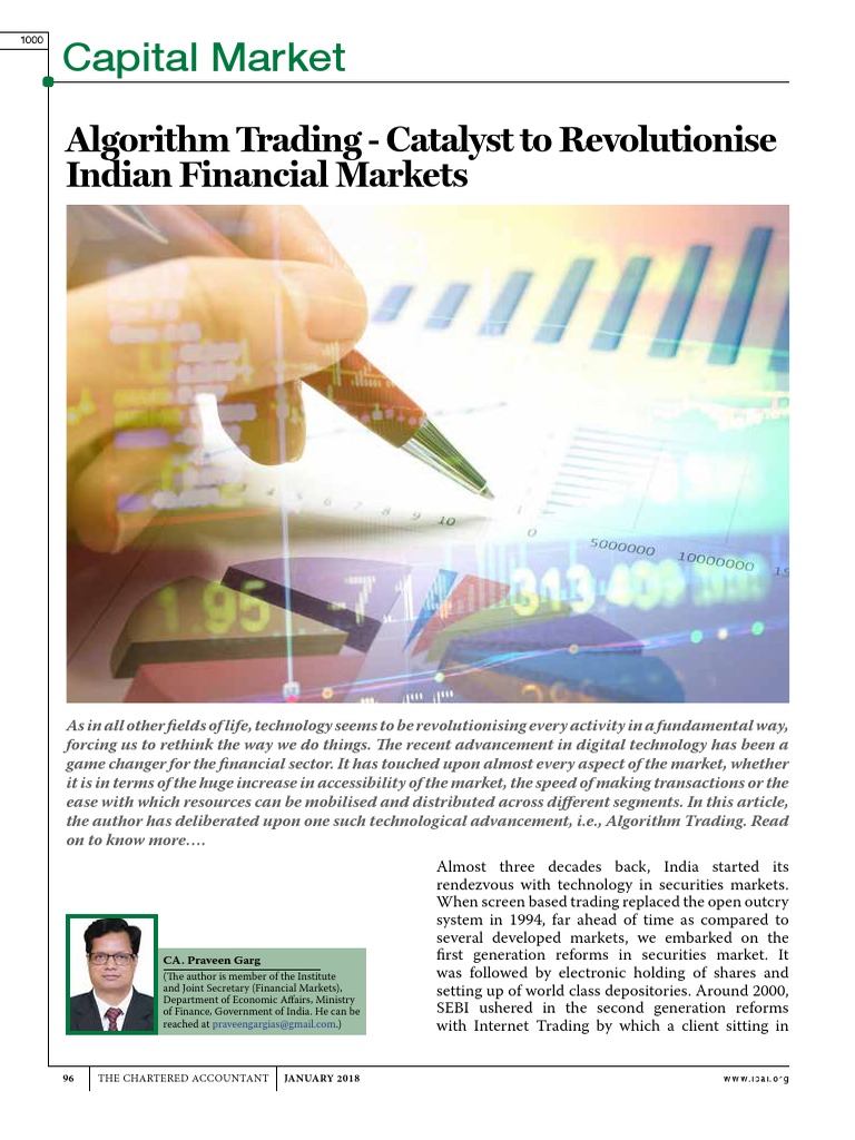 Algorithm Trading in Indian Financial Markets | PDF | High Frequency ...