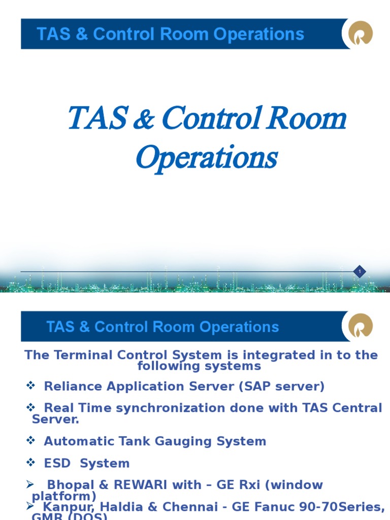 TAS Control Room Operations GGK 04052018 | Download Free PDF ...