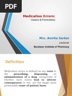 Medication Errors PPT 1 | PDF | Medical Error | Chemistry