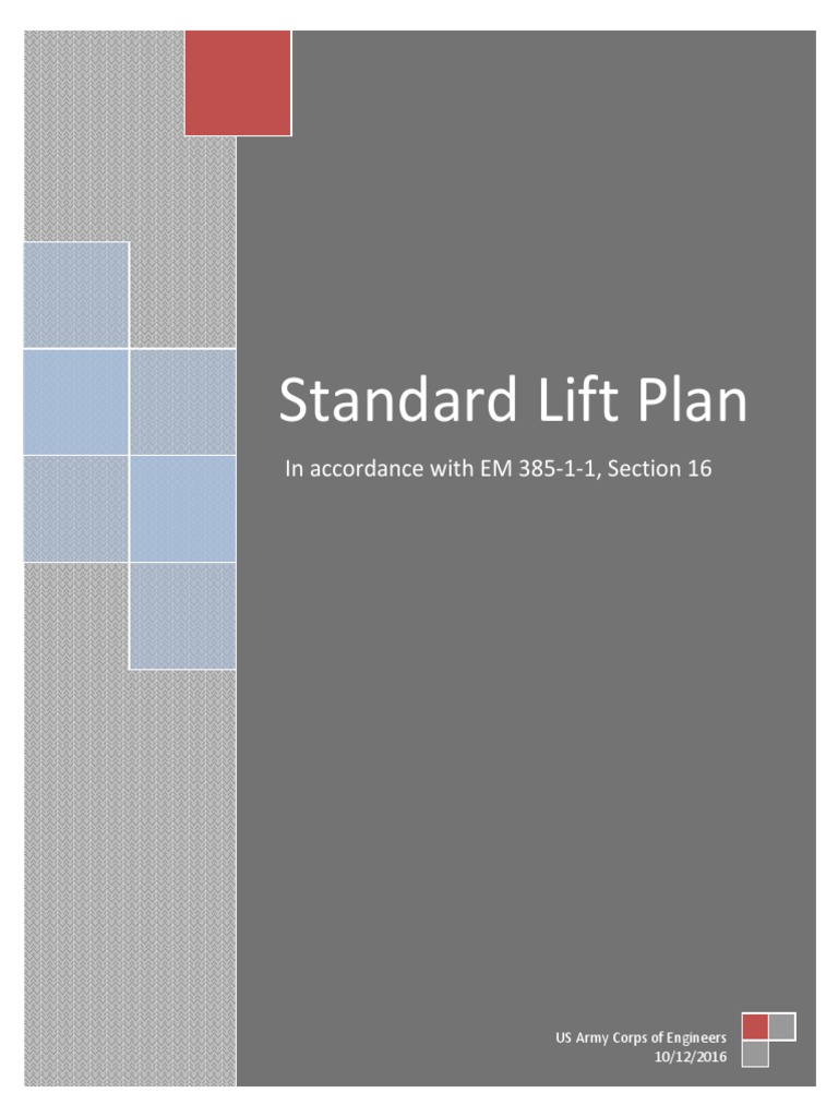 Standard Lift Plan Checklist | Download Free PDF | Crane (Machine ...