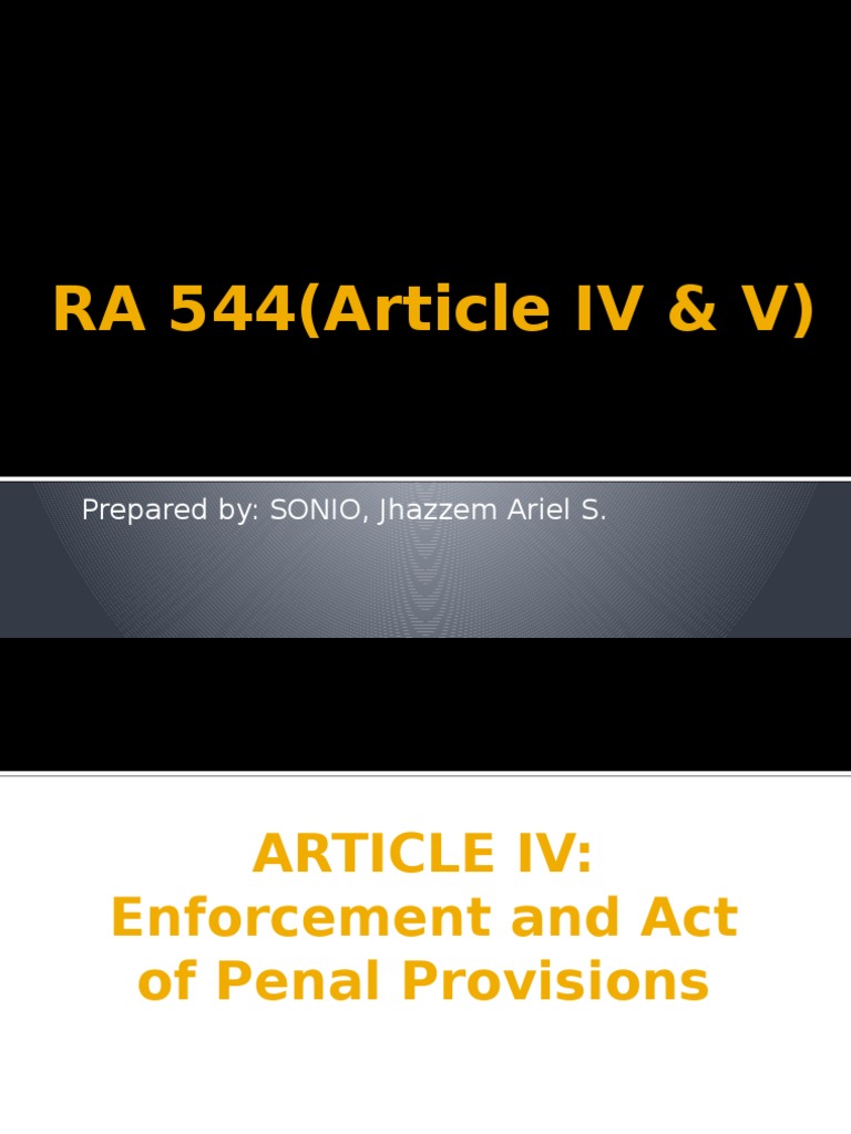 SONIO RA 544 Article IV V | PDF | Engineer | Partnership