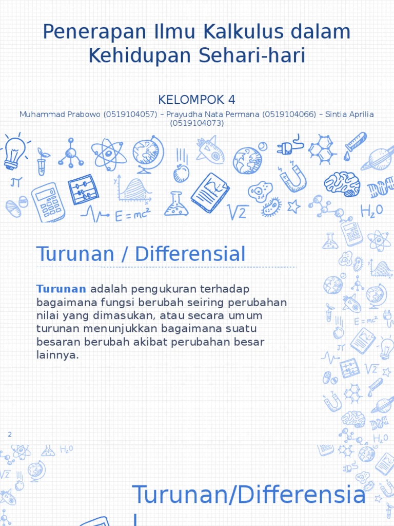 Kelompok 4 - Penerapan Kalkulus Dalam Kehidupan Sehari-Hari | PDF