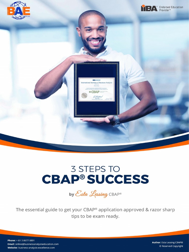 3 Steps To Cbap Success - A Guide | PDF | Business Analysis | Test ...