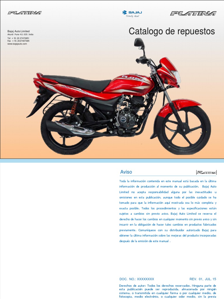 Platina 100 ES & KS - 2 Candelas PDF | PDF | Tecnología de vehículos ...