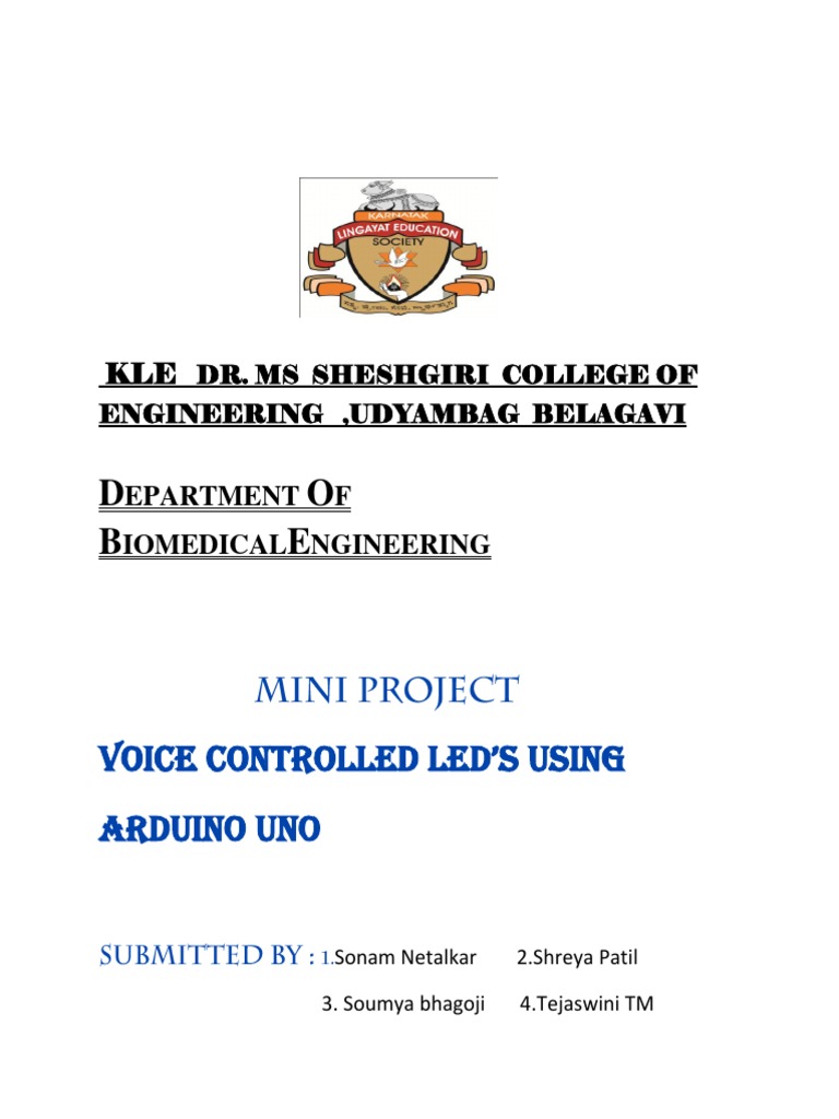 MINI PROJECT 2.arduino PDF | PDF | Arduino | Mobile App