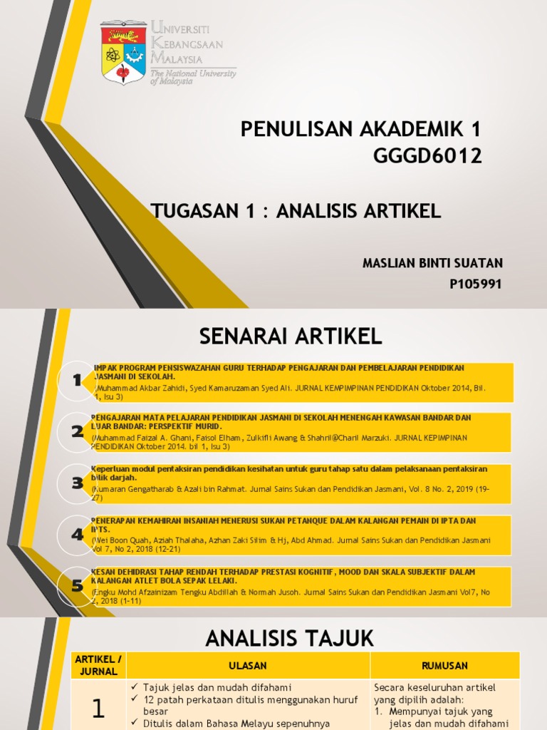 Penulisan Akademik 1 | PDF