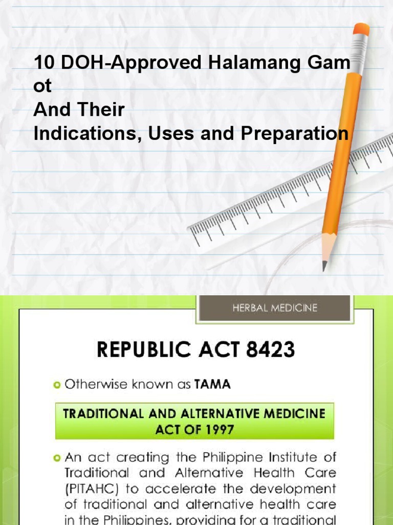10 DOH-Approved Herbal Medicines | PDF | Clinical Medicine | Medicine