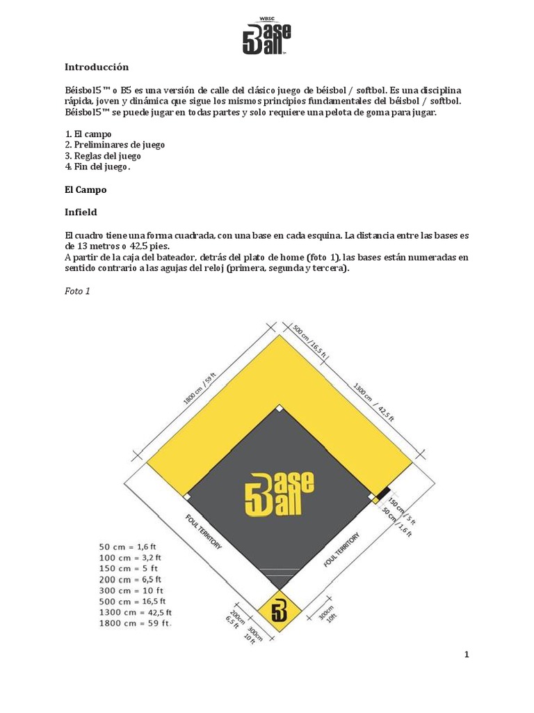 Baseball5 Rulebook 2019 Final v2 Esp | PDF | Sofbol | Juegos de ...