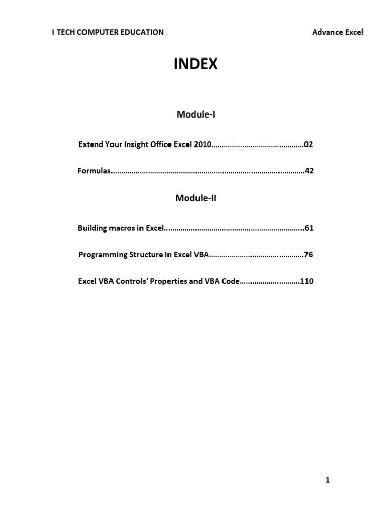 Advanced Microsoft Excel | PDF | Microsoft Excel | Worksheet