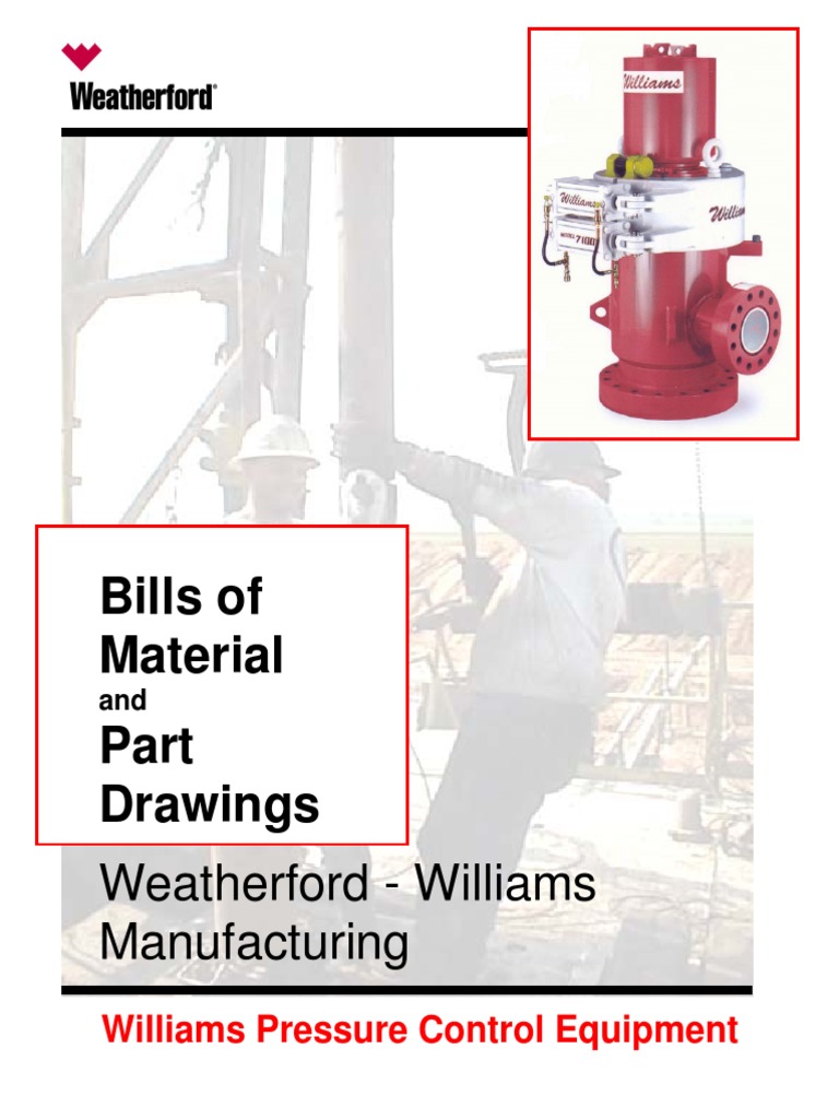 2007 Williams B.O.M. and Part Drawings PDF | PDF | Screw | Equipment