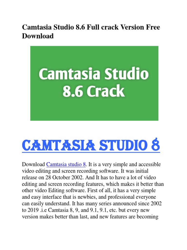 Camtasia Studio 8 | PDF | Video | Computer File