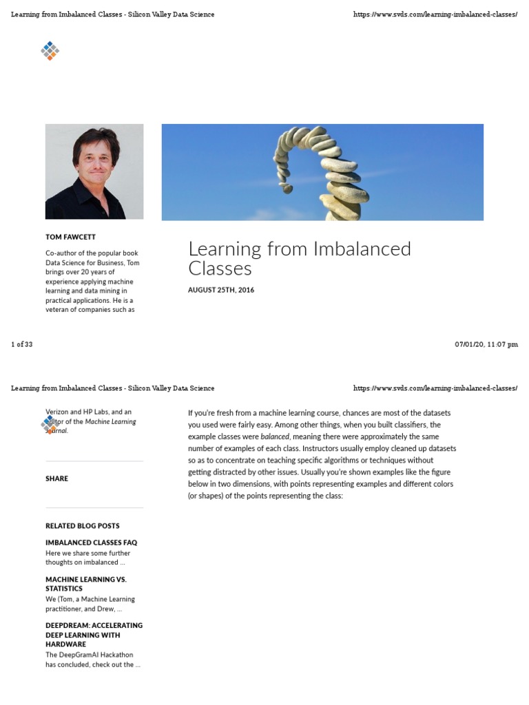 Learning From Imbalanced Classes | PDF | Scientific Method | Applied Mathematics
