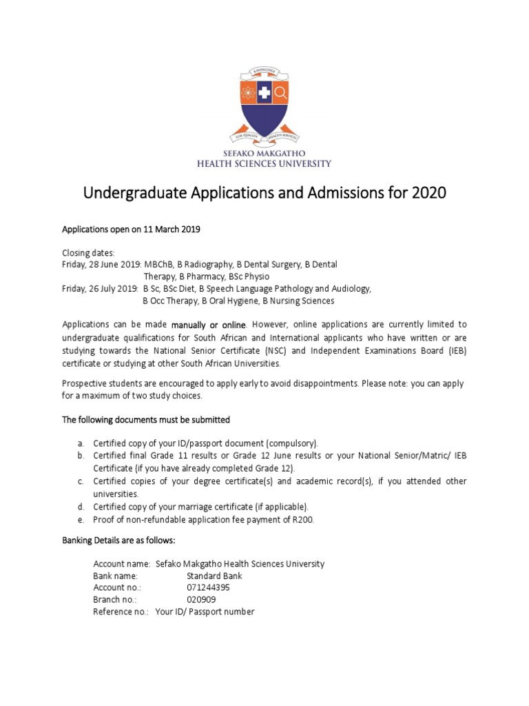 2020 SMU Undergraduate Admissions | PDF | Academic Degree | University ...