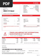 Airtel Recharge Receipt | PDF | Invoice | Payments