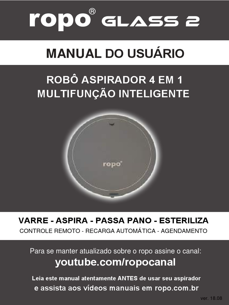Manual Ropo Glass 2 PDF | PDF | Robô | Robótica