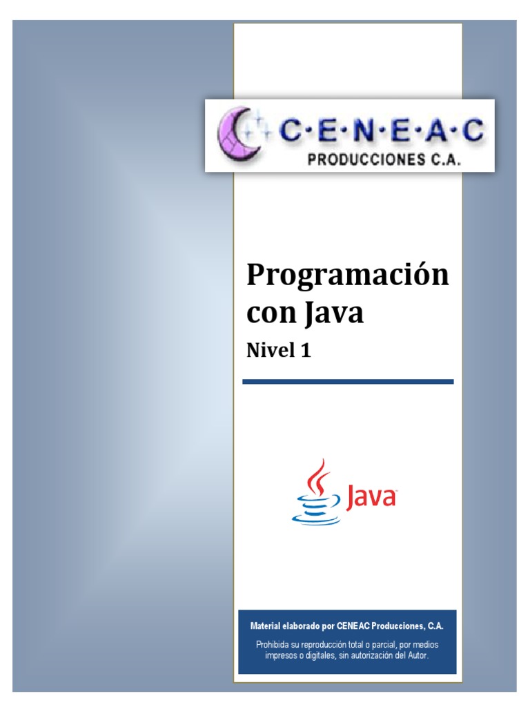 Manual Java Nivel 1 PDF | PDF | máquina virtual de Java | Java ...