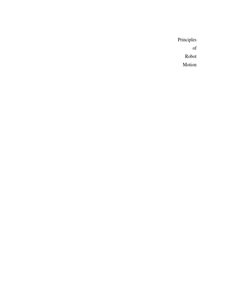 Principles Of Robot Motion Theory Algorithms And Implementations Pdf Pdf Kalman Filter