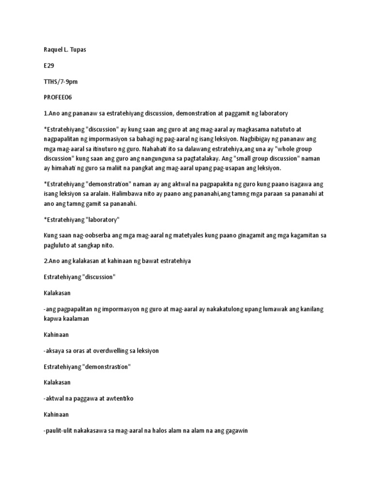 Activity 1 EPP | PDF