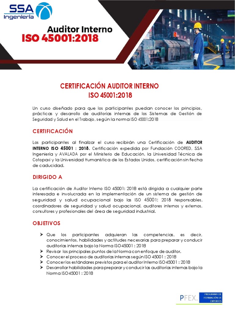 Auditor Iso 45001 2018 (I) (13914) | PDF | Contralor | Science