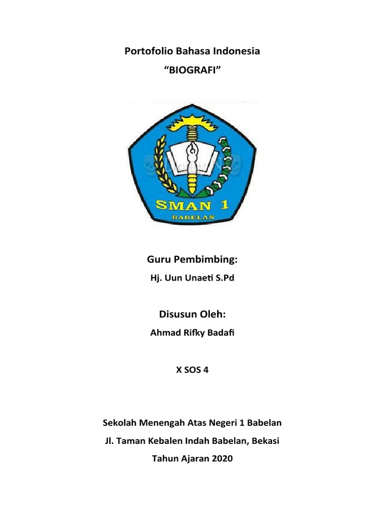 Ahmad Rifky Badafi Portofolio Biografi | PDF | Fiksi Umum