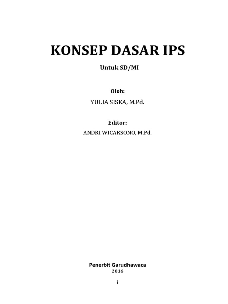 Konsep Dasar Ips | PDF