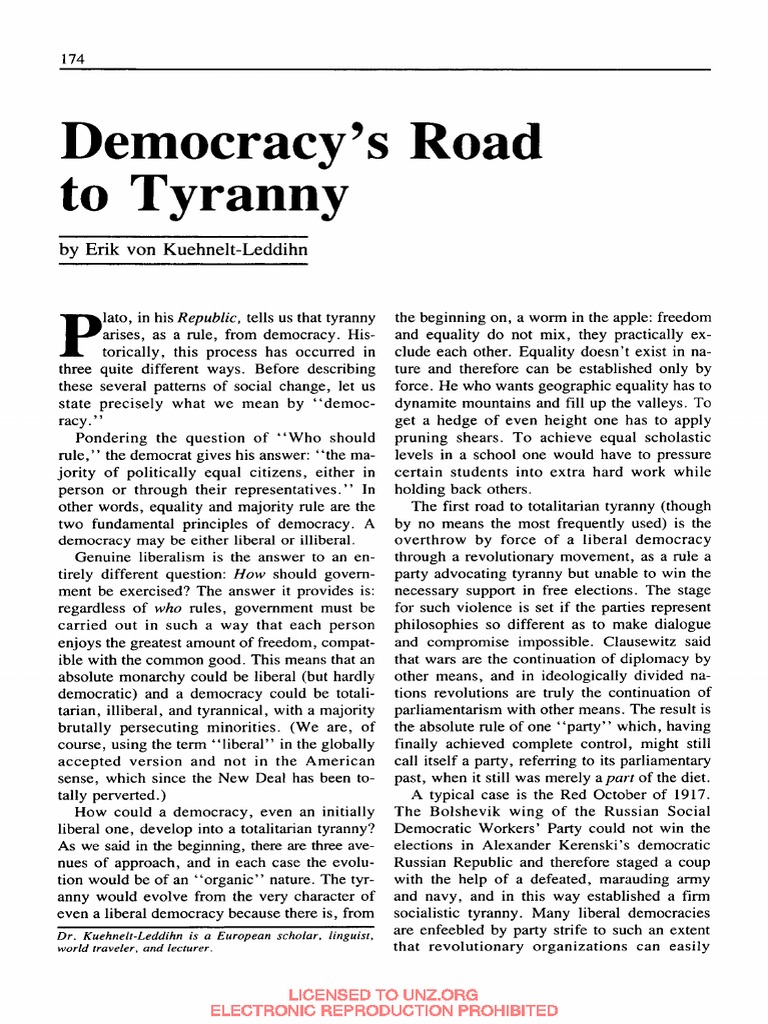 Democracy's Path to Totalitarianism | PDF | Nazi Germany | Alexis De ...