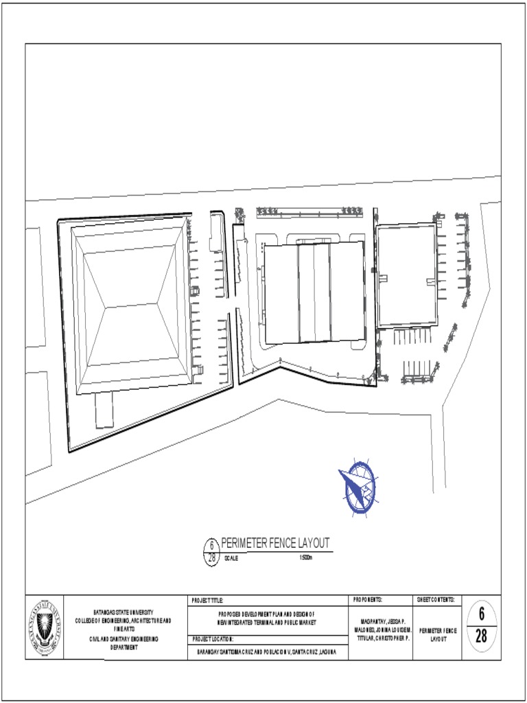 Perimeter Fence Layout for Terminal Project | PDF