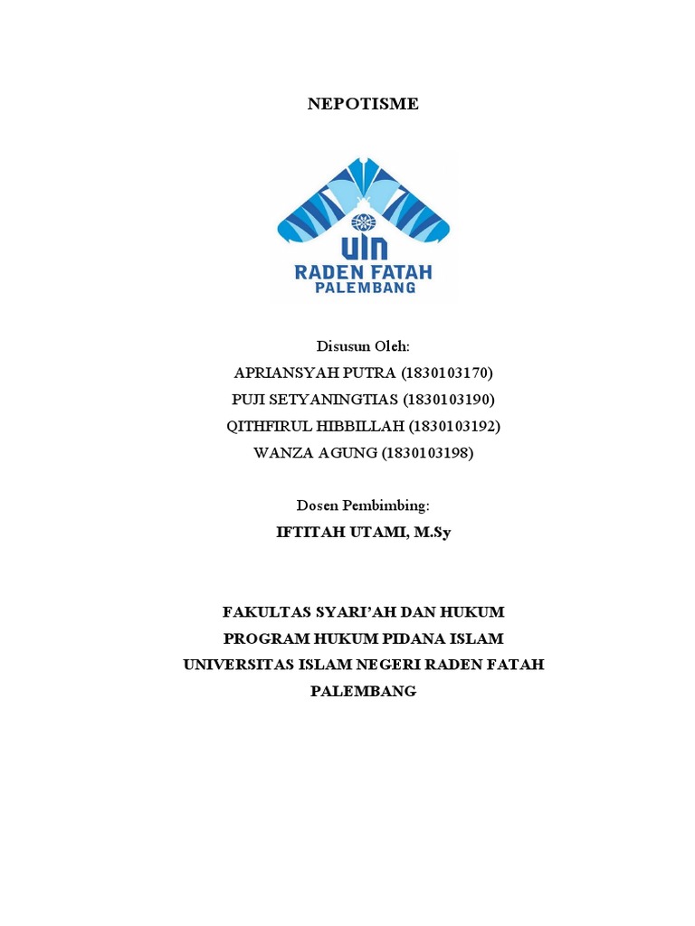 Nepotisme dalam Perspektif Islam | PDF | Karier & Perkembangan