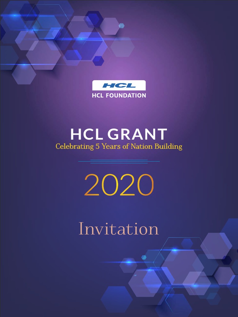 E-Invitation Card - HCL Grant 2020 - R - 1 | PDF | Business Process ...