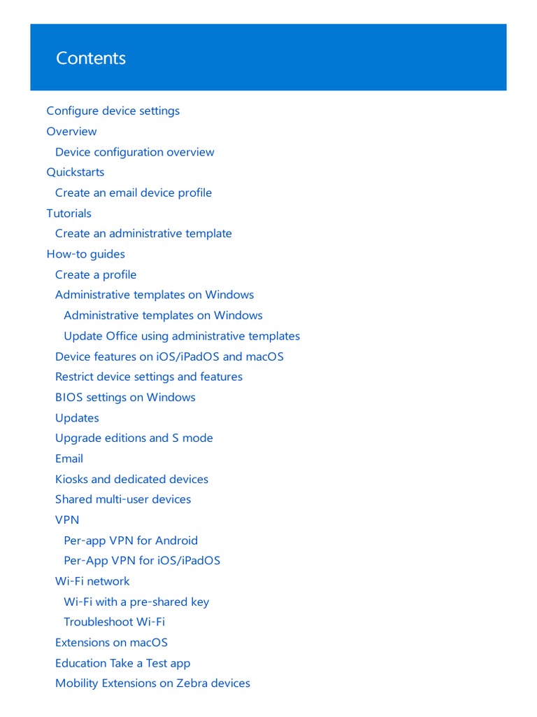 Microsoft Intune - Configure Devices Settings | PDF | Windows 10 ...