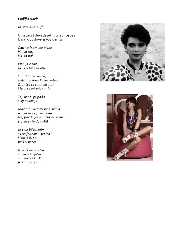 Emilija Kokic - Ja Sam Bila Sa Njim | PDF