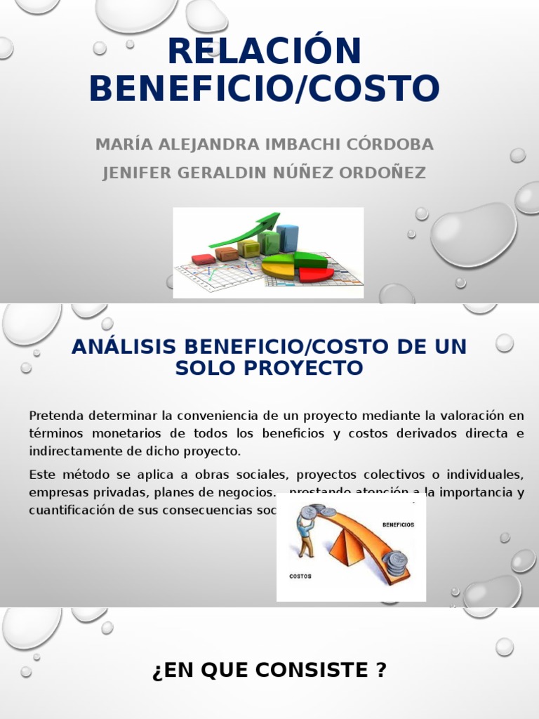Relación Beneficio - Costo | PDF | Beneficio (economía) | Presupuesto