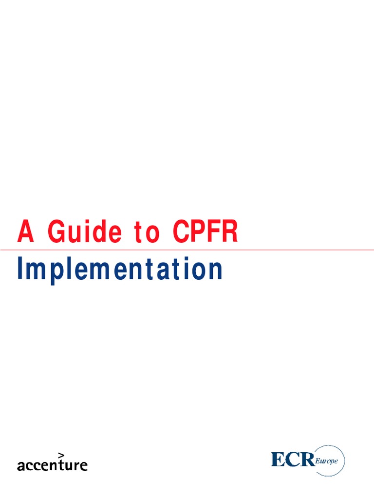 A Guide To CPFR Implementation PDF | PDF | Supply Chain | Business ...